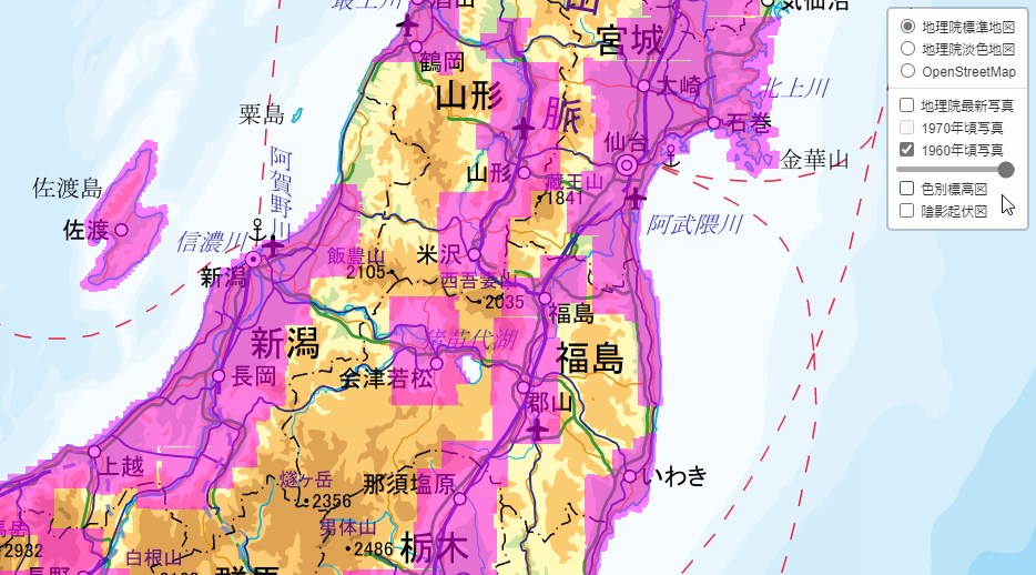 leaflet_opacityプラグインを試してみた | FOUR4to6